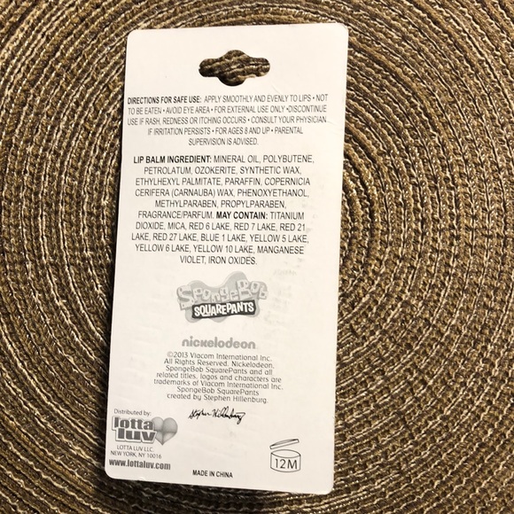 SpongeBob Squarepants | Makeup | Spongebob Sandy Cheeks Lip Balm Fruit ...